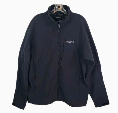 Marmot M3 Men’s Black Soft Shell Full Zip Fleece Lined Jacket Sz XL ...