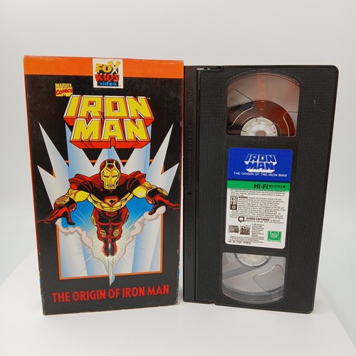 Marvel The Origin of Iron Man VHS 1997 Fox Kids Video Vintage 4192 Free ...