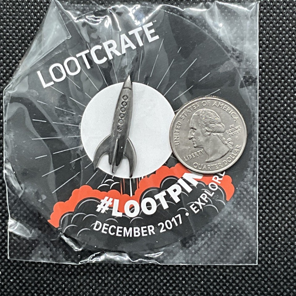 Explore - December 2017 Loot Crate Pin. NEW. #LootPins. Rocketship Pin ...