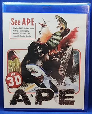 Ape aka A.P.E. (3D Blu-ray, 1976) Joanna Kerns, Rod Arrants, Alex Nicol ...