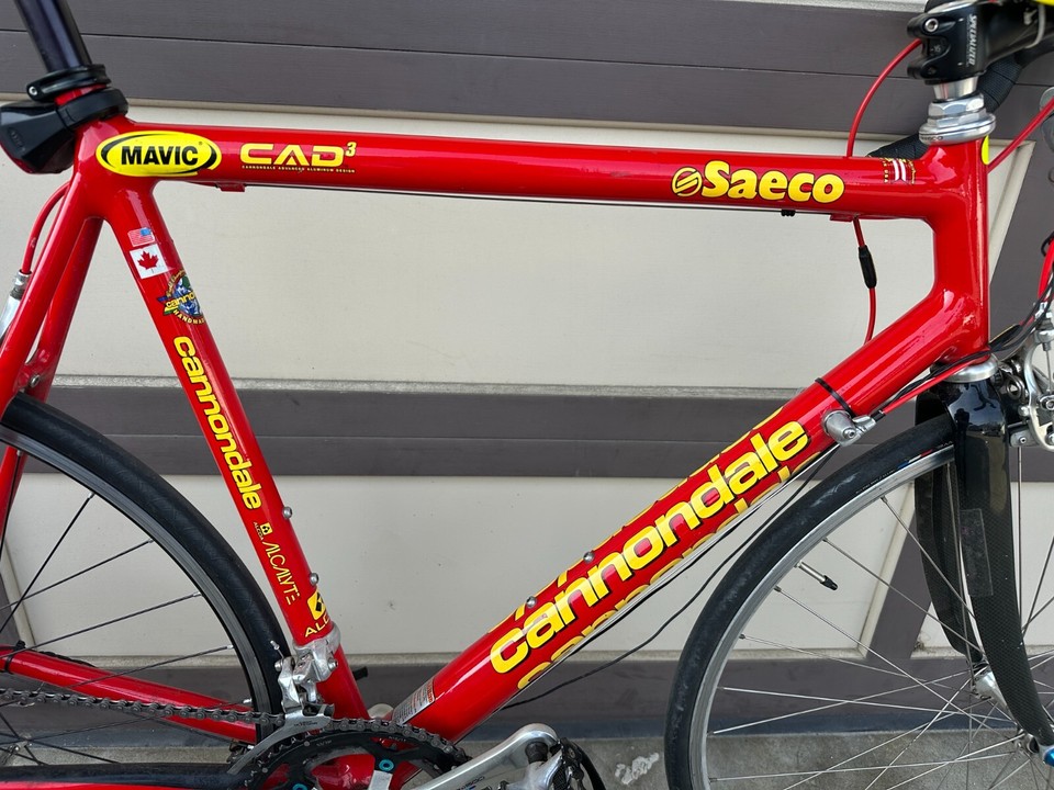 Cannondale CAD3 Saeco Team Eoad Bike 61cm w/ Carbon Fork Shimano ...
