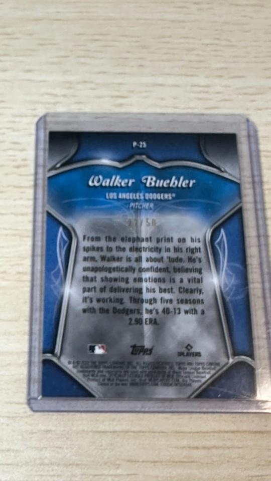 2022 Topps Chrome Pinstriped P-25 Walker Buehler God 04/50 | eBay