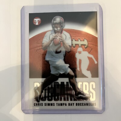 2003 Topps Pristine Football Chris Simms #81 Rookie Card Tampa Bay ...