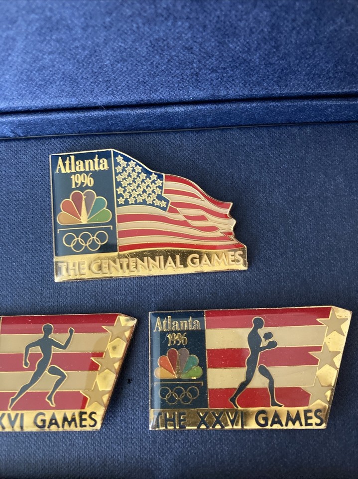 1996 “Atlanta Olympics” Pin Set. New! Navy Box | eBay UK