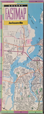 Jacksonville, Florida - Gousha Laminated Fastmap | eBay