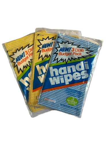 Vintage Handi Wipes Kitchen Cloths 3 Pack 24x13” Colgate Kitchen 70s ...