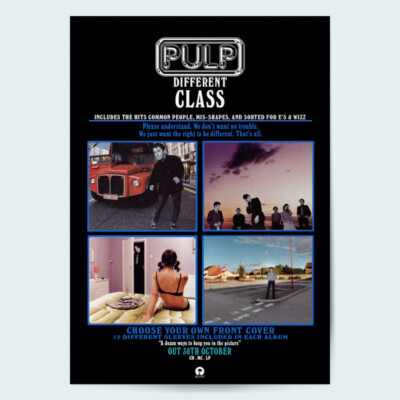 Pulp Different Class Advert Fine Art Album Poster | eBay