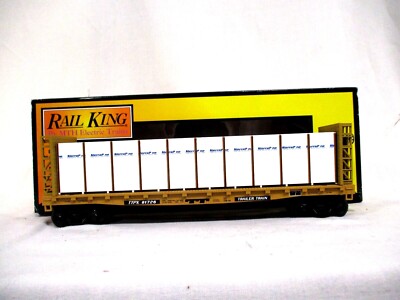 MTH Railking 30-76523 Trailer Train Bulkhead Flat Car w/ Lumber Load ...