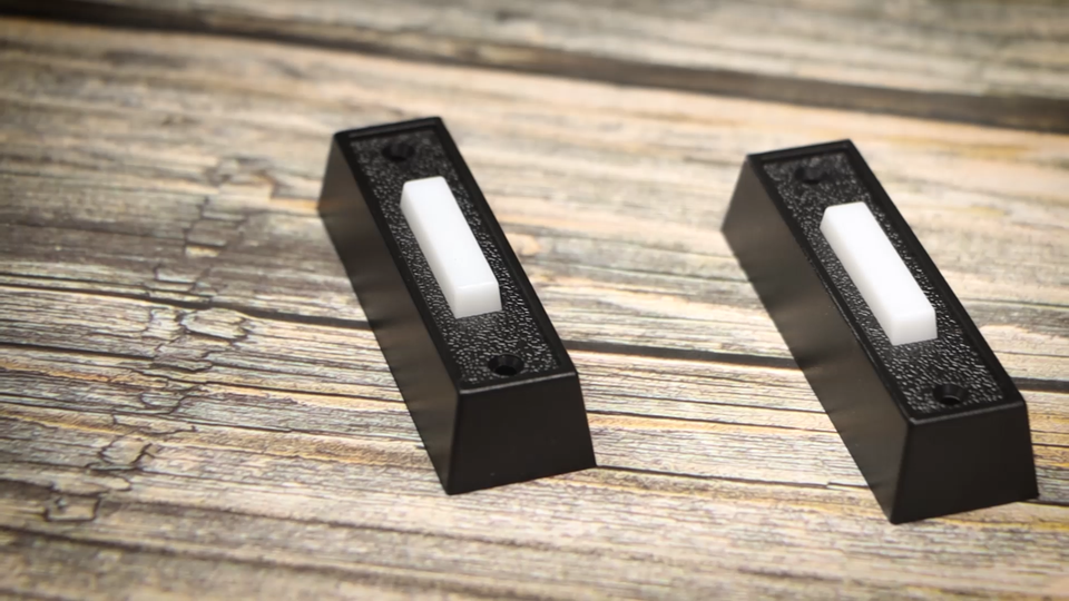 Betus LED Lighted Doorbell Button - Rectangular Wall Mounted Door Push ...