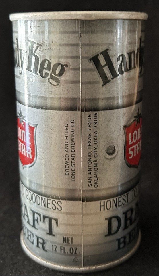 Lone Star Beer Handy Keg PULL TAB CAN San Antonio, Texas & Oklahoma ...