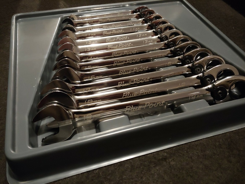 Blue Point By Snapon Tools 12pc Reversible Ratcheting Wrench Set ...