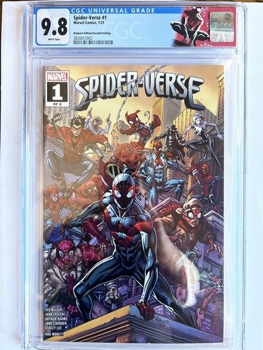 Spider-Verse #1 CGC 9.8 Walmart 2nd printing 1st APP SPIDER-ZERO Marvel ...