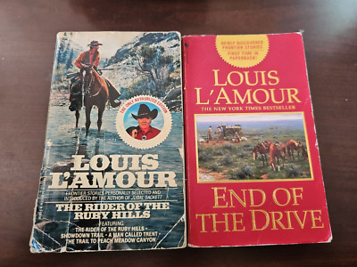 Set of (2) Louis L'Amour Paperbacks: The Rider Of The Ruby Hills & End ...