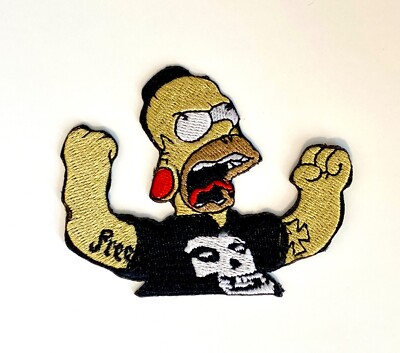 Embroidered Patch - Homer Simpson - NEW - Iron-on/Sew-on | eBay