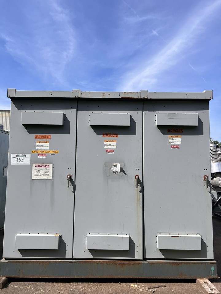 3000A SIEMENS SWITCHGEAR GFI MAIN 480/277v SWITCHBOARD 208/120V NEMA 3R ...