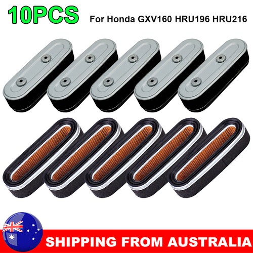 10Pcs Air Filter Cleaner For Honda HRU196 HRU216 GXV160 5.5HP Lawn ...