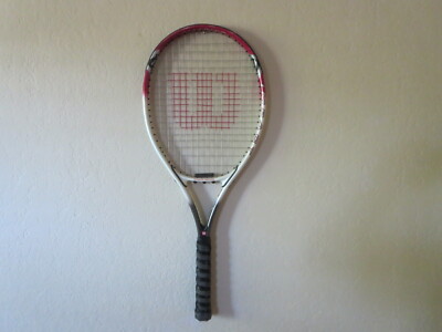 Wilson Titanium Soft Shock Tennis Racquet Red/White | eBay