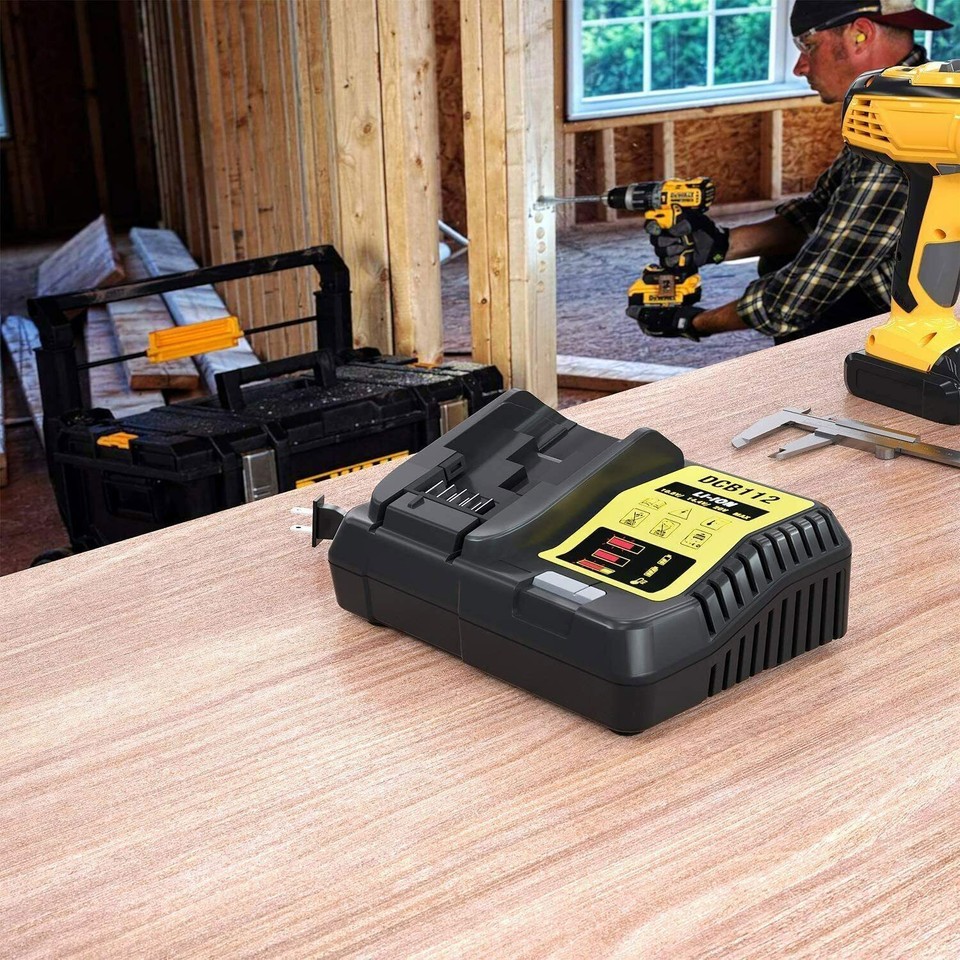 Charger For Dewalt 12V & 18V Max Li-ion Battery replaces DCB100 ...