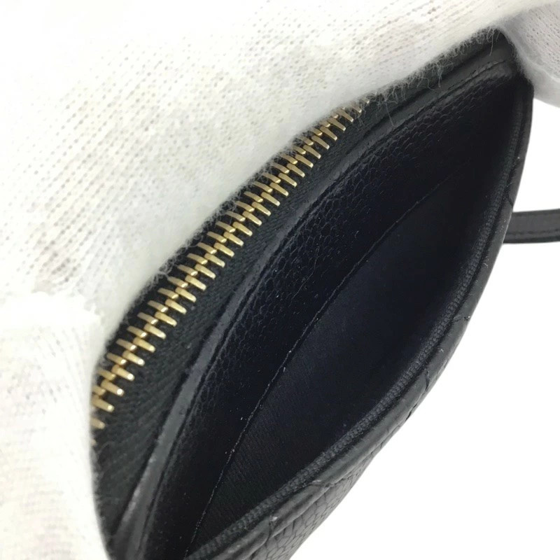 Chanel Crap Coin Purse Card Case A84511 Matelasse Skin Black ...