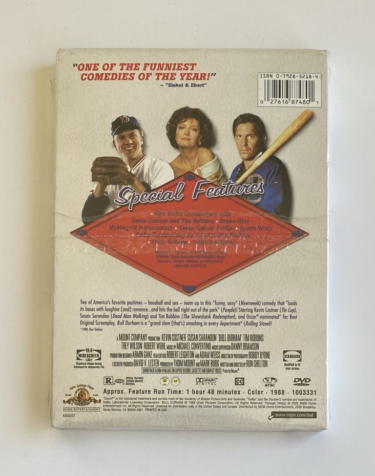 Bull Durham (DVD, 1988/2002, Special Edition, Widescreen) With ...