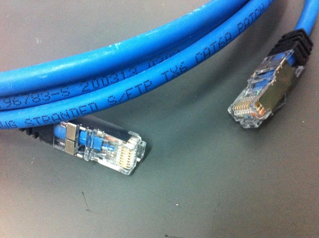 Panduit LAN Cable Blue STP6X3MBU Shield Cat6a Professional 3m for sale ...