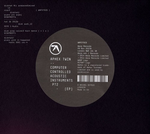 Computer Controlled Acoustic Instruments Pt 2 by Aphex Twin (Record ...