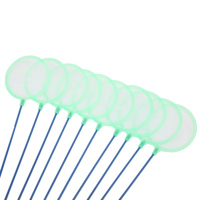 10Pcs Floating Fishing Net Small Round Aquarium Fish Net With Long ...