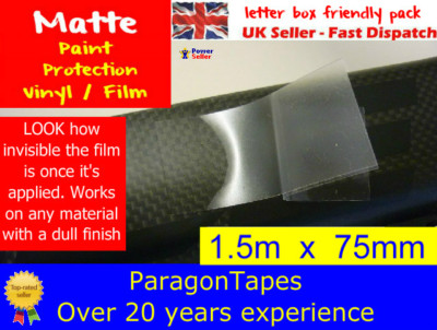 1.5m x 75mm Clear Matte Bike Frame Protection Tape Kit Scratch film ...