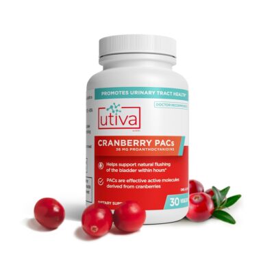 Utiva 36 PAC Cranberry Supplement Urinary Tract Health 30 Count Vegan ...