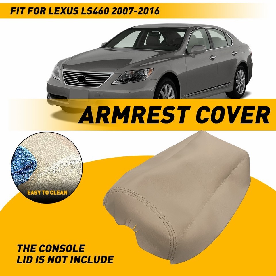 Fit Lexus LS460 2007-2016 PU Leather Center Console Lid Box Armrest ...