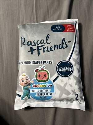 Rascal + Friends Diapers CoComelon Edition, Size 4. 2 count | eBay