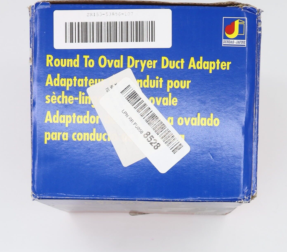 Dundas Jafine Round To Oval Dryer Duct Adapter Fits 4" | eBay