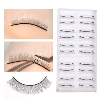20Pcs Training Lashes for Eyelash Extension Self-adhesive Practice Lashes Strips | eBay