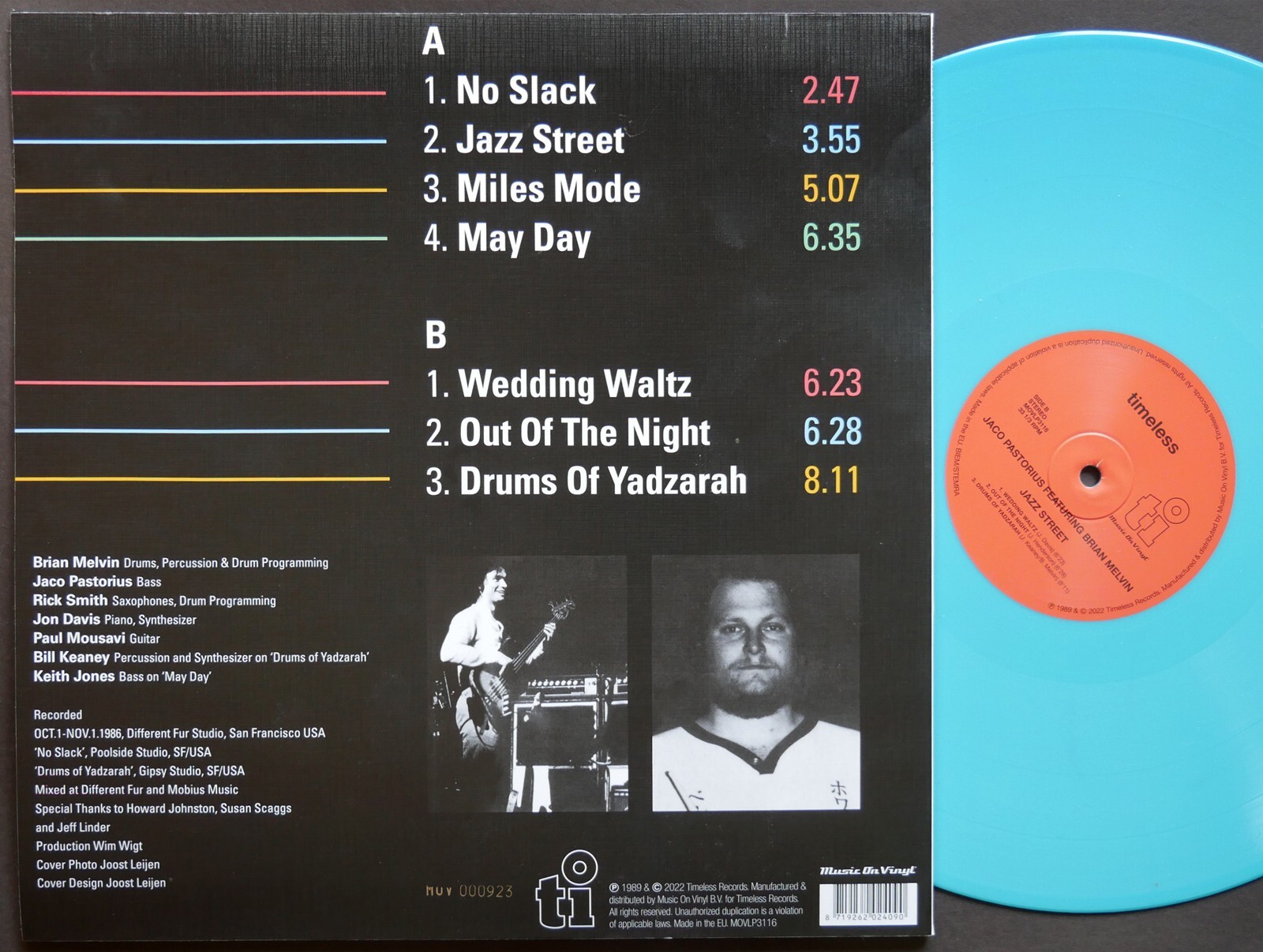 JACO PASTORIUS BRIAN MELVIN Jazz Street LP MUSIC ON VINYL MOVLP3116 ...