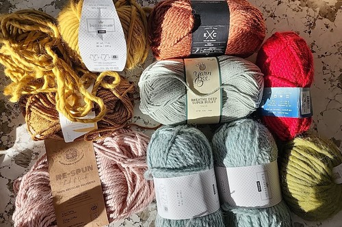 Random Yarn Remnants 5 + 6 Weight Acrylic Polyester Wool Alpacha ...