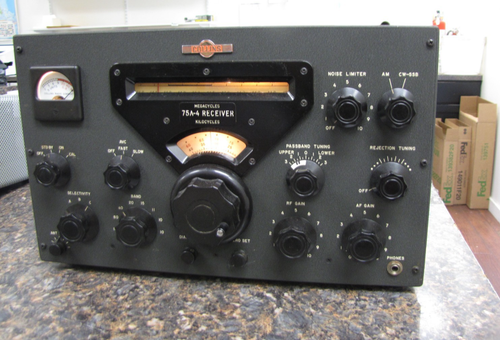 COLLINS 75A-4 Receiver Tube Amateur Radio -NICE! Powers On! -MR49 | eBay