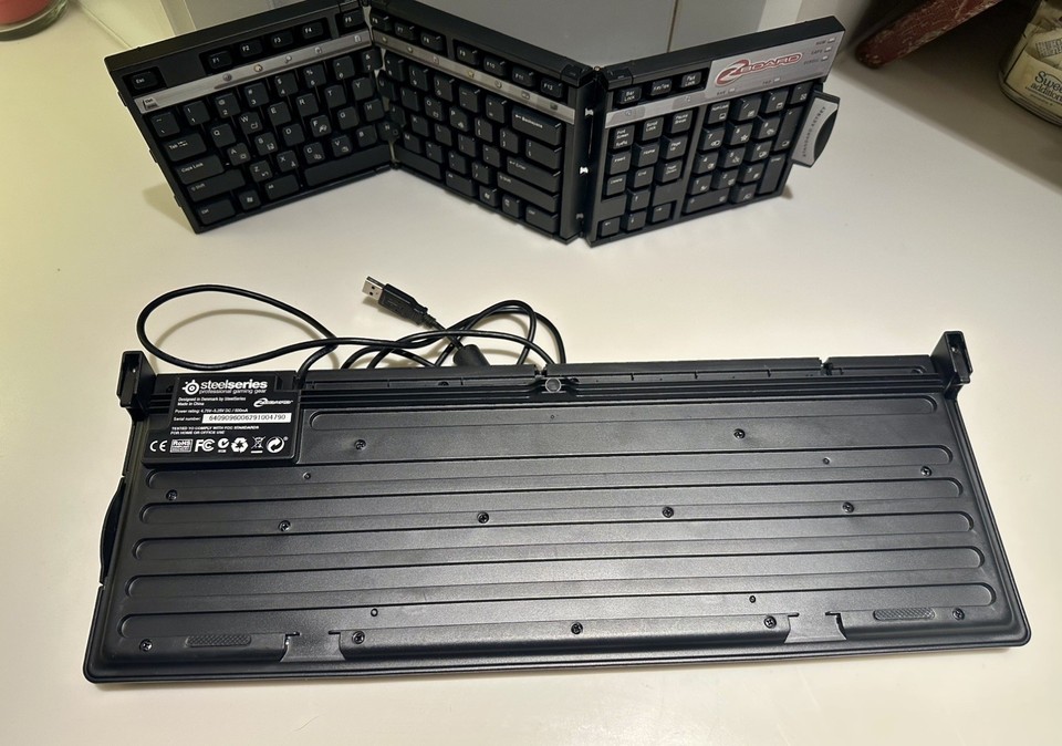 Steel Series ZBoard Doom 3 Ultimate Gaming Keyboard 2 folding Keyboards ...