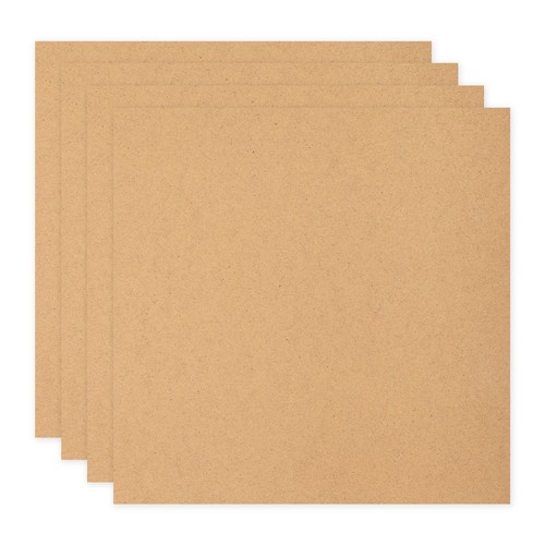 MDF Wood Board for Crafts,1/12"(2mm) Thick Medium Unfinished Wood(4x4in ...