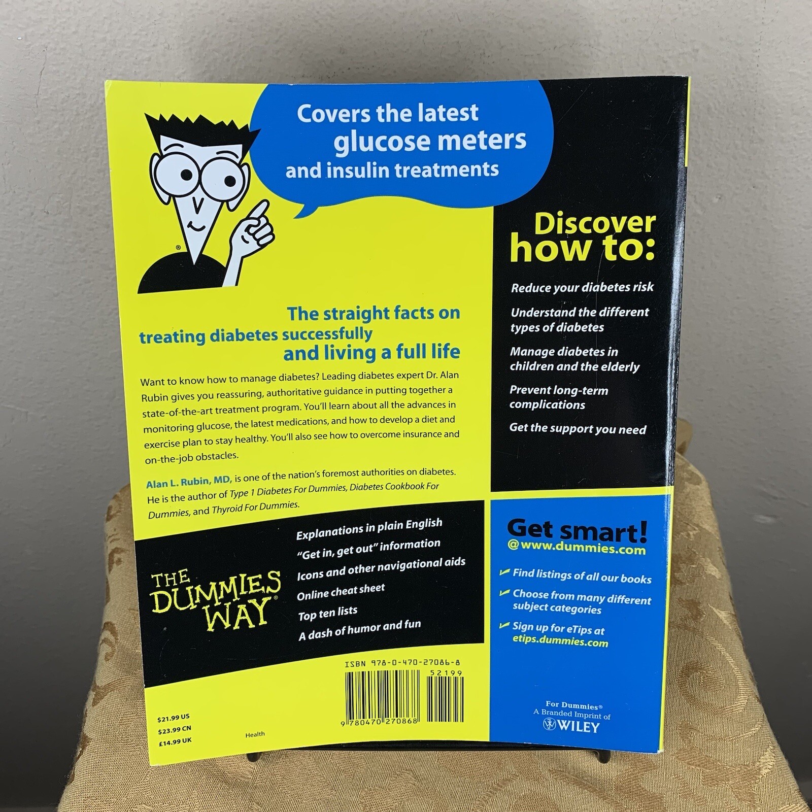 Diabetes for Dummies by Alan L. Rubin (2008, Trade Paperback) for sale ...