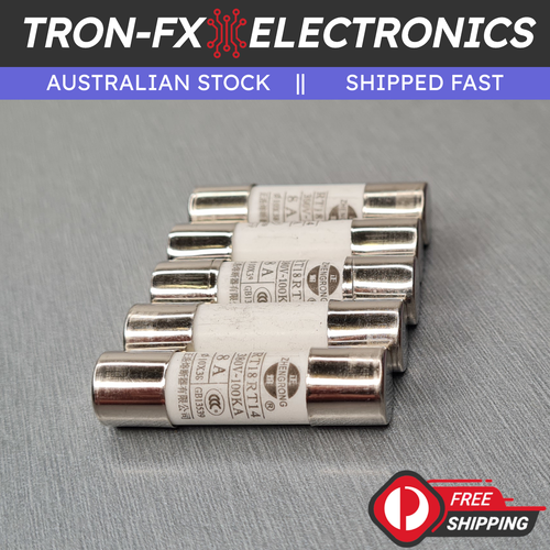 5PCS 8A F8A Ceramic Fuse RO15 10x38mm Fast Blow RT18 RT14 gG 380V ...