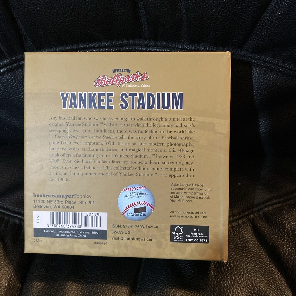 Ball Park Collectors Edition New York Yankee Stadium Mini Replica With ...