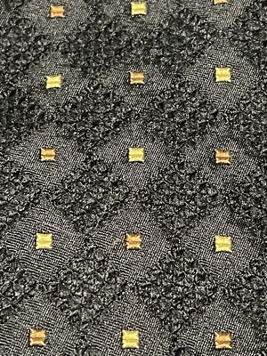 Wilkes Bashford Black Gold Geometric Silk Tie Made in Italy | eBay UK