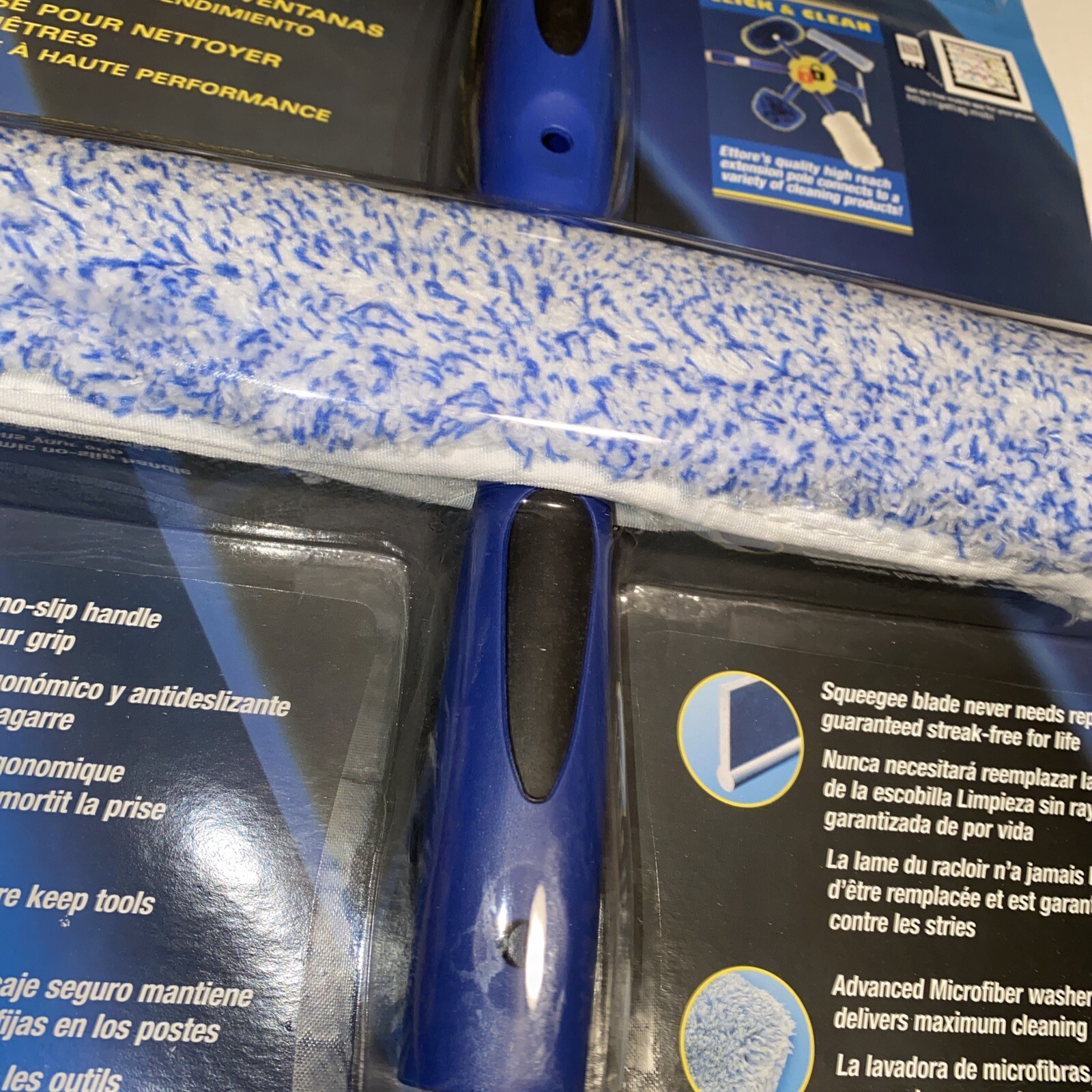 Ettore ProGrip Window Cleaning Kit High Performance System Squeegee ...