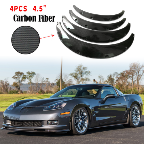 4x 4.5'' For Chevrolet Corvette C6 Carbon Fender Flares Extra Wide ...