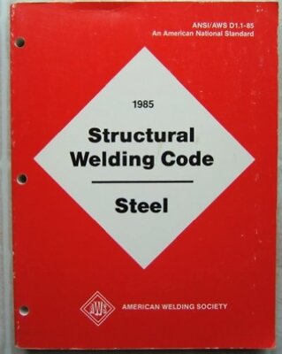 1985 Structural Welding Code - Steel (ANSI/AWS D1.1-85) 9780871712479| eBay