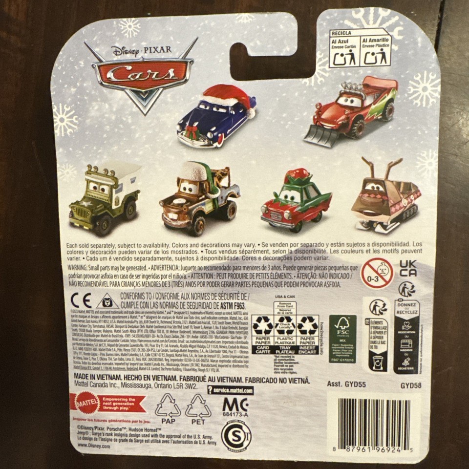 Disney Pixar Cars Holiday Christmas Special Edition Winter Series Sally ...