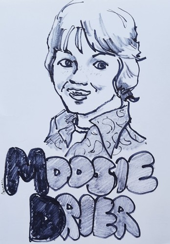 Original art drawing 70s child actor Moosie Dryer Laugh-In Adam 12 | eBay