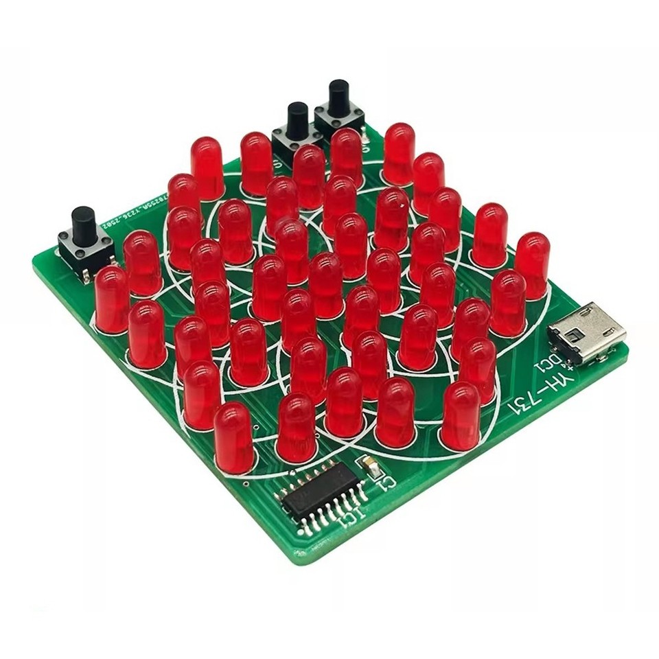 DIY Electronic Kit Electronic Windmill Flowing Water Light 43 LED 5V ...