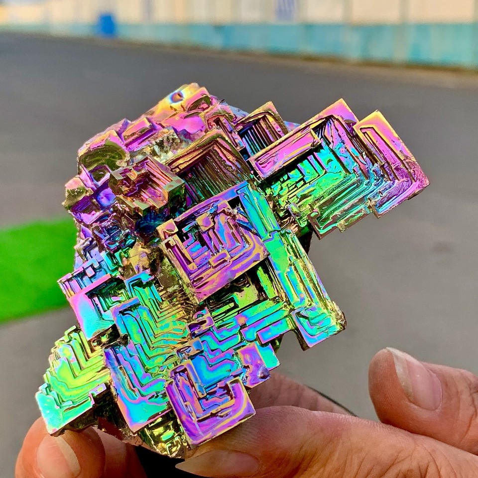 172G Colorful Aura iron ore Quartz crystal mineral cluster Rainbow | eBay