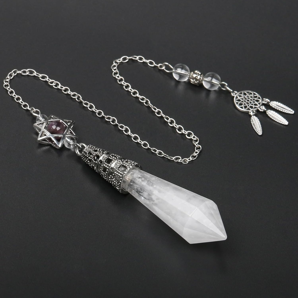 Pendulum Crystal, Natural Crystal Pendulums for Divination ...